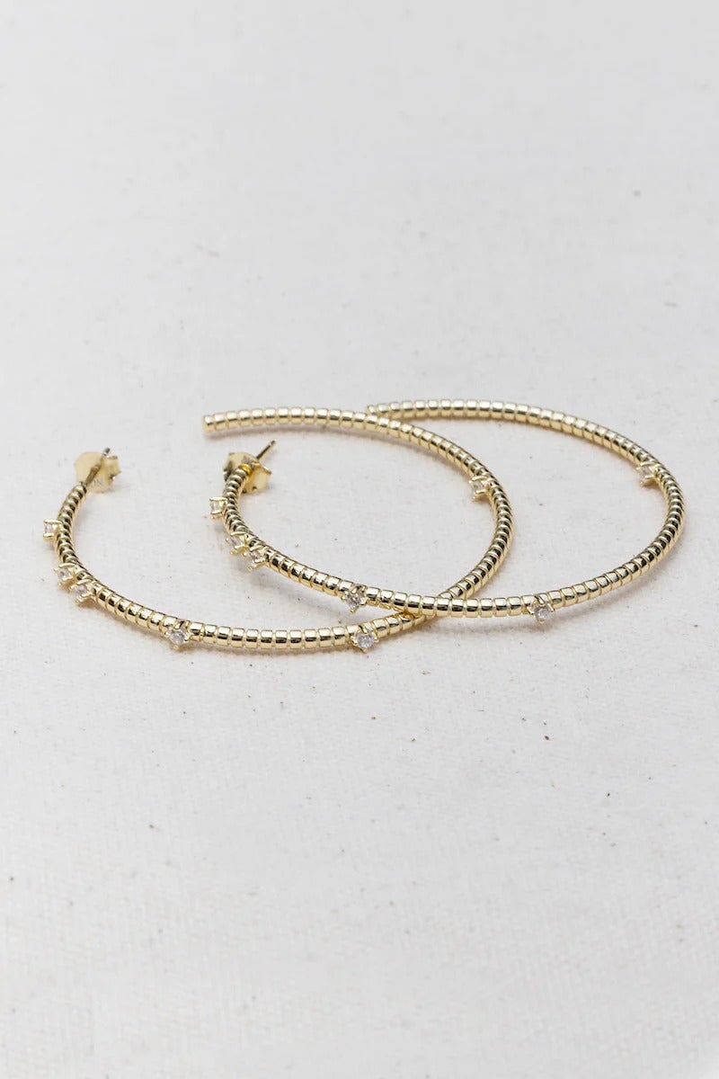 Giant Salt Hoops In CZ – Haley Solar